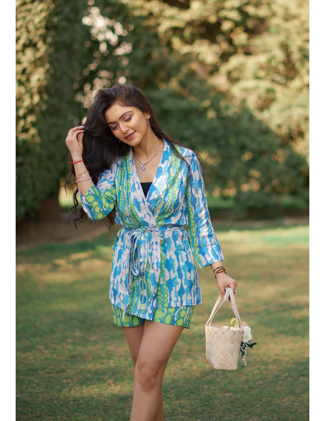 Studioj - Lola Robe And Women Shorts Set online in singapore | Indian Dresses – Studio J Shop